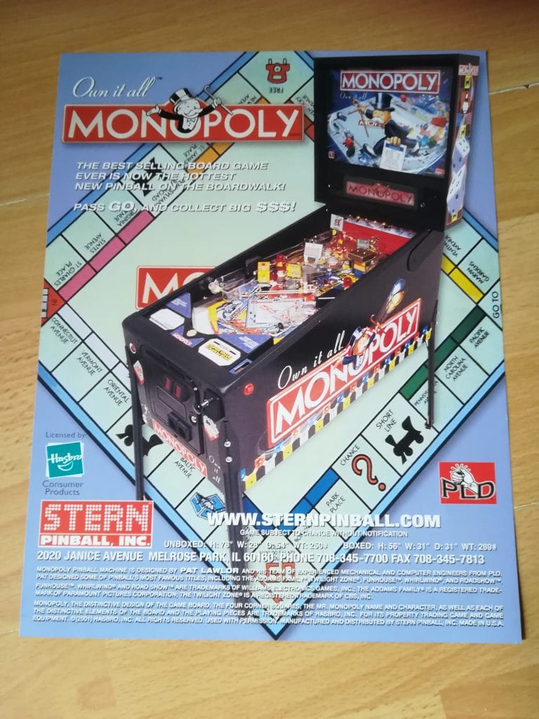 Monopoly flyer - London Pinball