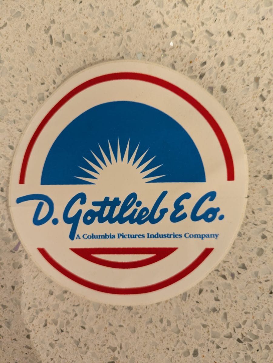D.Gottlieb coin door decal - London Pinball