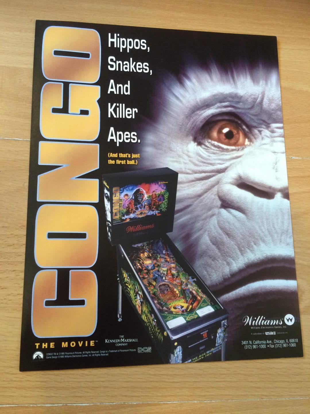 Congo flyer - London Pinball